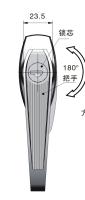 China Paddlockable Garage Door Handle Lock Silver Key Cylinder Lock for sale
