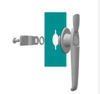 China Bright Polishing L Shape Door Lock Antitheft Electronic Cabinet Lock for sale