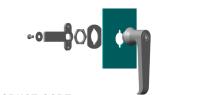 China L Thread Garage Door Handle Lock for sale