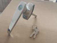 China Metal Cabinet L Handle Door Lock Set Zinc Alloy Swing Handle With Spindle for sale