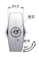 China ToolBox Garage Door Handle Lock Heavy Duty Zinc Alloy Latch for sale