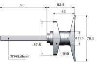 China Meigu MS311 Latch Electric Cabinet Door Lock Operated Fixed Grip Garage T-Handle Door Lock for sale