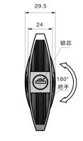China MEIGU MS316-A-1 Chrome Plated T Handle Locking Doorhardware T Shape Handle Gate Lock Shed Door for sale