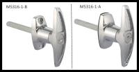 China Doorhardware T Handle Garage Door Lock Bright Chrome Plated ROHS Certificate for sale