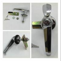 China Chrome Plating Garage Door Handle Lock Swing Industrial Zinc Alloy for sale