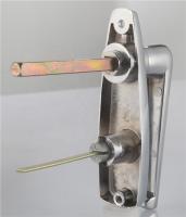 China Safety Protect Garage Door Handle Lock Silver Steel Cabinet Lock for sale