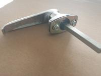 China Metal Cabinet L Handle Door Lock Set Zinc Alloy Swing Handle With Spindle for sale