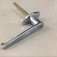 China OEM Swing Garage Door Handle Lock Cylinder Metal Chrome Coated for sale