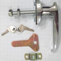 China RoHS Garage Door L Handle Lock Zinc Plated Customized For Cabinet Door for sale