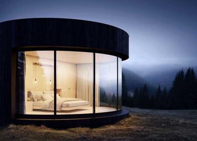 China Modular Light Steel Modern Prefab Homes Round Pre Built Homes Dome Hotel Unit for sale