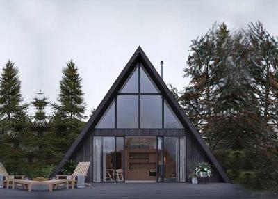 China Prefab Hotel Unit Light Steel Space A Frame Tiny Building Home Steel Frame for sale