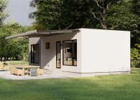 China Prefab Garden Studio Light Steel Space A Frame Tiny Homes Portable Kit Homes for sale
