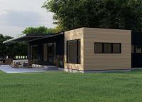 China Luxury Contemporary Garden Studios Crane Garden Buildings Prefab Light Steel Bungalow Homes for sale