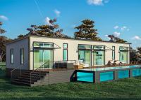 China Prefab Light Steel Frame Modular House Villa Lightweight Steel Houses Kits To Build for sale