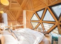China Modular Dome  House Prefab Garden Studio Homes In Light Gauge Steel Frame For Resort for sale