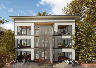 China Movable Prefab Apartment Buildings Light Steel Frame House Kits With AS/US for sale