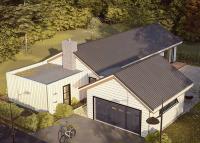 China New Zealand Standard Single Storey Light Steel Frame Prefab Villa For Family prefab home ktis for sale