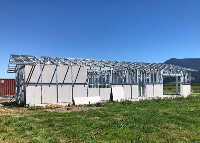 China NZ Light Steel Frame Prefab Wooden Home Beach Bungalows Office Light Steel House Kits for sale