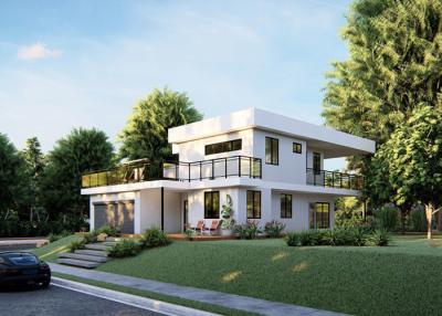 China Easy Installation Light Steel Structure Ready-Made Home With 2PAC Cabins And Stone Countertop for sale