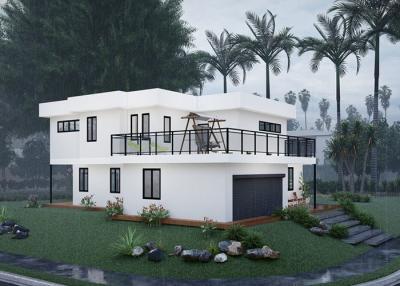 China Luxurious Prefabricated Light Steel Frame Prefab Metal House Kits Prefab Home Kits for sale