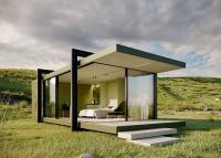 China Light Steel Frame Prefab Modular Luxury Overwater Bungalows For Island Resort Hotels for sale