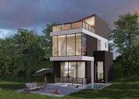 China AS/NZS/USA Standard Prefab Light Steel Frame House For Living Luxury Modular Hotel Unit for sale