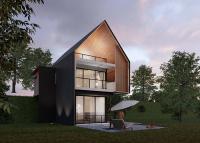 China AS/NZS Light Steel Frame Prefab Villa Hotel Unit | Wooden Prefabricated House With Garden Terrace for sale