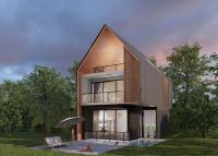 China AS/NZS/USA Standard Prefab Light Steel Frame House With Garden Terrace for sale