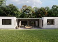 China Prefab Garden Studio With Storage Light Steel Frame House Kits for sale