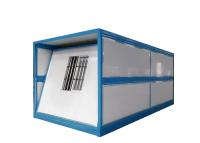 China Cheap 20FT 40FT Prefab Foldable Flat Pack Modular Folding Container House As Emergency Shed for sale