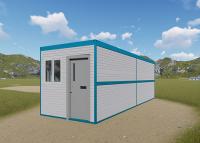 China Modular Home Prefab Folding Container Houses 20FT 40FT For Affordable Emergency Shed for sale