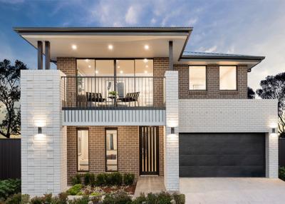 China CE/NZ Standard 2-Storey Luxury Prefab House Steel Frame Singel Family Home for sale