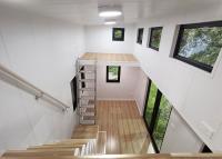 China Light Steel Prefab Tiny House With Metal PU Sandwich Panel Wall And Trailer for sale