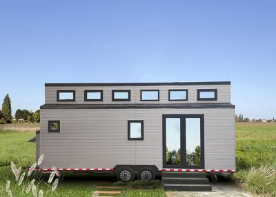 China Wheeled Light Steel Prefab Tiny House for sale