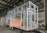 China Metal Roof Prefabricated tiny House on wheels With Air Conditioning And Furniture Options for sale