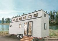 China Modular Prefabricated Light Steel Structure Tiny House On Wheels With Trailer for sale