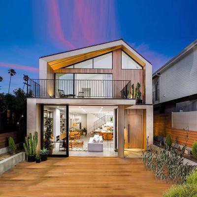 China ICC EN-1090 Light Steel Frame Wall For Building Construction Family Houses Prefab Homes for sale
