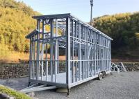 China Prefabricated Mini House Modular Prefabricated Light Steel Structure Tiny House On Wheels for sale