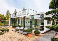 China Prefabricated Modular Home Light Steel Frame House Of Hotel Unit Apple House for sale
