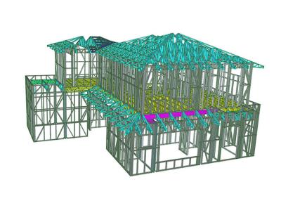 China European Customized 2 Story Luxury Prefab Steel Frame Homes Built With Australian Standards for sale
