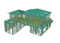 China AS/NZS  Prefab Light Guage Steel Frame House Panelized System 2nd Floor Town House for sale