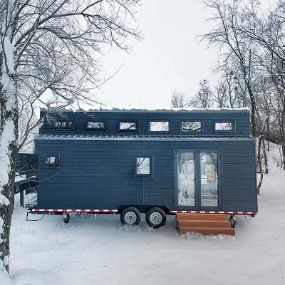 China Factory Direct Light Gauge Steel Prefabricated Tiny House On Wheels With Thermal Metal Siding for sale