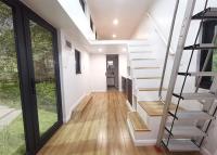 China Stylish Prefabricated Tiny Houses On Wheels: Modern Small House Designs With Trailer For Airbnb for sale