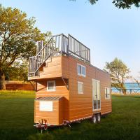 China Factory Direcet Prefab Tiny Homes On Wheels Trailer House Orlando Ready to ship for Airbnb for sale