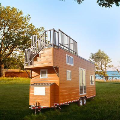 China Factory Direcet Prefab Tiny Homes On Wheels Trailer House Orlando Ready to ship for Airbnb for sale