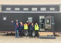 China AS/NZS/US Standard Light Steel Prefab Tiny House On Wheels Ready To Ship Modular Home Kit for sale