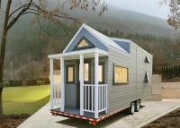 China Modular Light Steel Structure Prefab Tiny House On Wheels With Trailer For Airbnb for sale