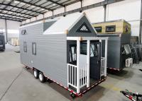 China Modular Light Steel Structure Prefab Tiny House On Wheels With Trailer For Airbnb for sale