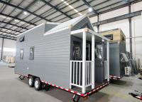 China Modular Light Steel Structure Prefab Tiny House On Wheels With Trailer For Airbnb for sale