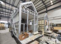 China Modular Light Steel Structure Prefab Tiny House On Wheels With Trailer For Airbnb for sale